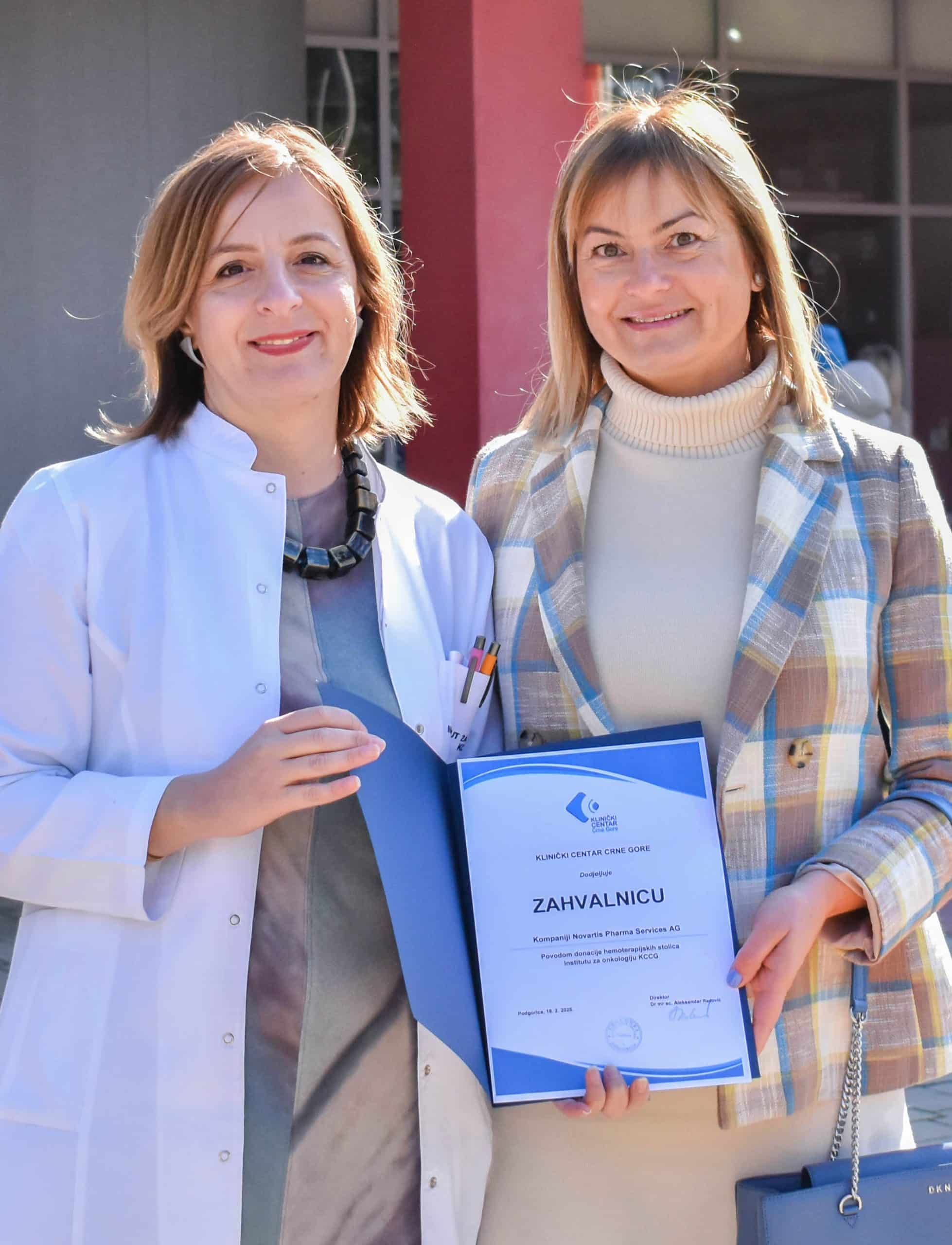 Institut za onkologiju dobio dvije hemoterapijske stolice